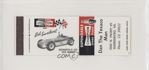 1955-57 Diamond Match Champion Spark Plugs Matchbooks Bob Sweikert | eBay