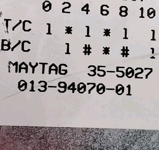 Maytag Washer Timer Part # 35-5027 | eBay