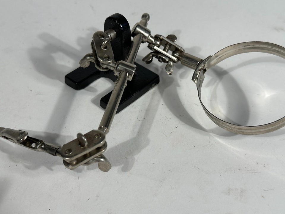 Helping Hands Soldering Tool Holder w/ Adjustable Arms & Ring Clamp ...