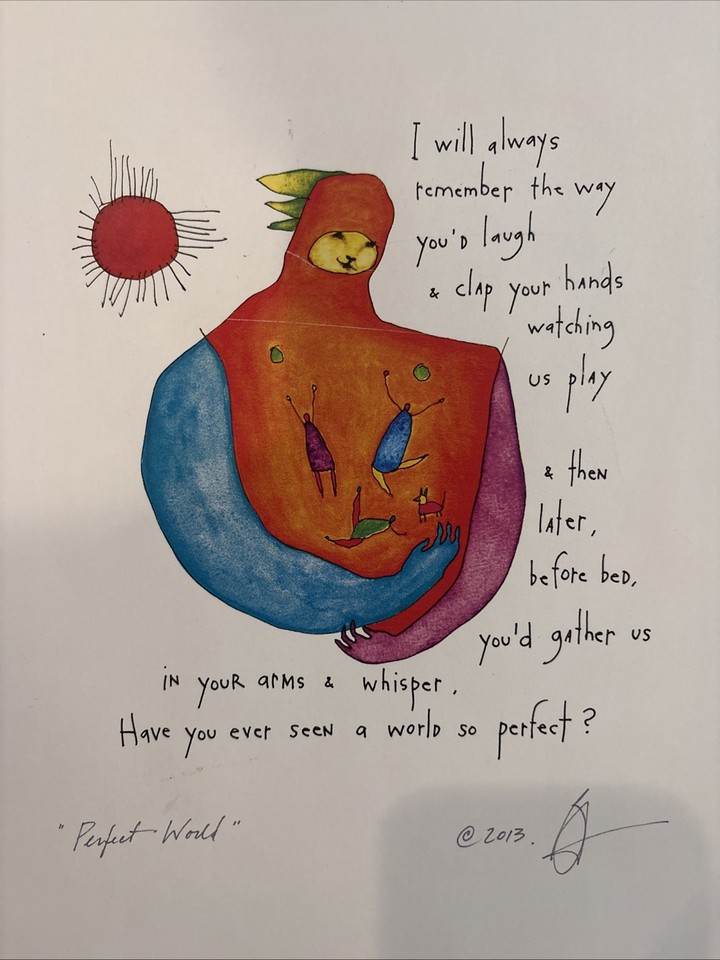 BRIAN ANDREAS Signed Art Print PERFECT WORLD Story People 2013 11”x14 ...