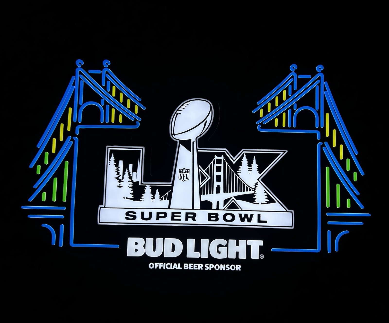 2026 Bud Light Super Bowl SB LX 60 LED NEON SIGN Seahawks NFL 18 x 12 ...