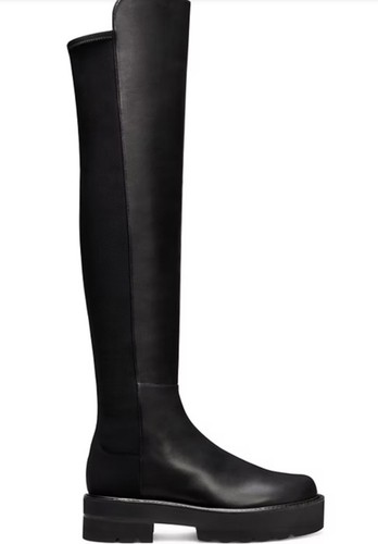New Stuart Weitzman 5050 Lift Over-The-Knee Boots Size 9 Black | eBay