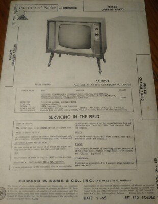 Vintage Photofact Philco Model A32a | eBay