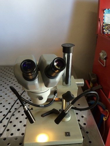 Nikon SMZ645 Microscope w/ Dolan Jenner "MI -150" Fiber Optic ...