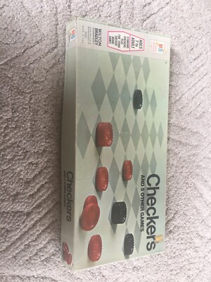 Vintage ~ 1970 MB Milton Bradley American Checkers 24 Pieces, Made in ...
