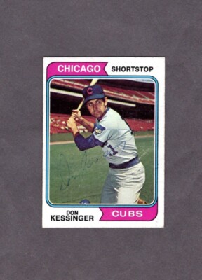 Don Kessinger Signed Autograph 1974 Topps #38 Cubs | eBay