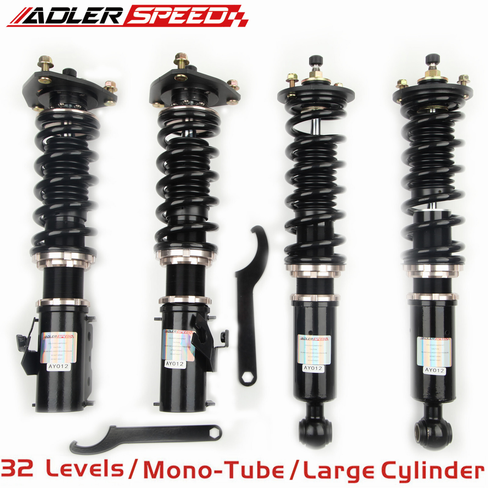 32 Way Adjustable Damper Coilovers Lowering Shock Kit For 89-94 Nissan ...