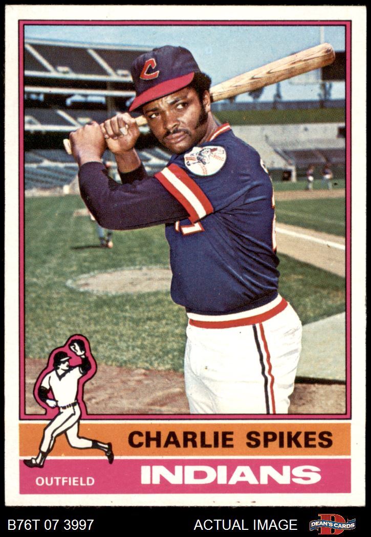 1976 Topps #408 Charlie Spikes Indians 7.5 - NM+ | eBay
