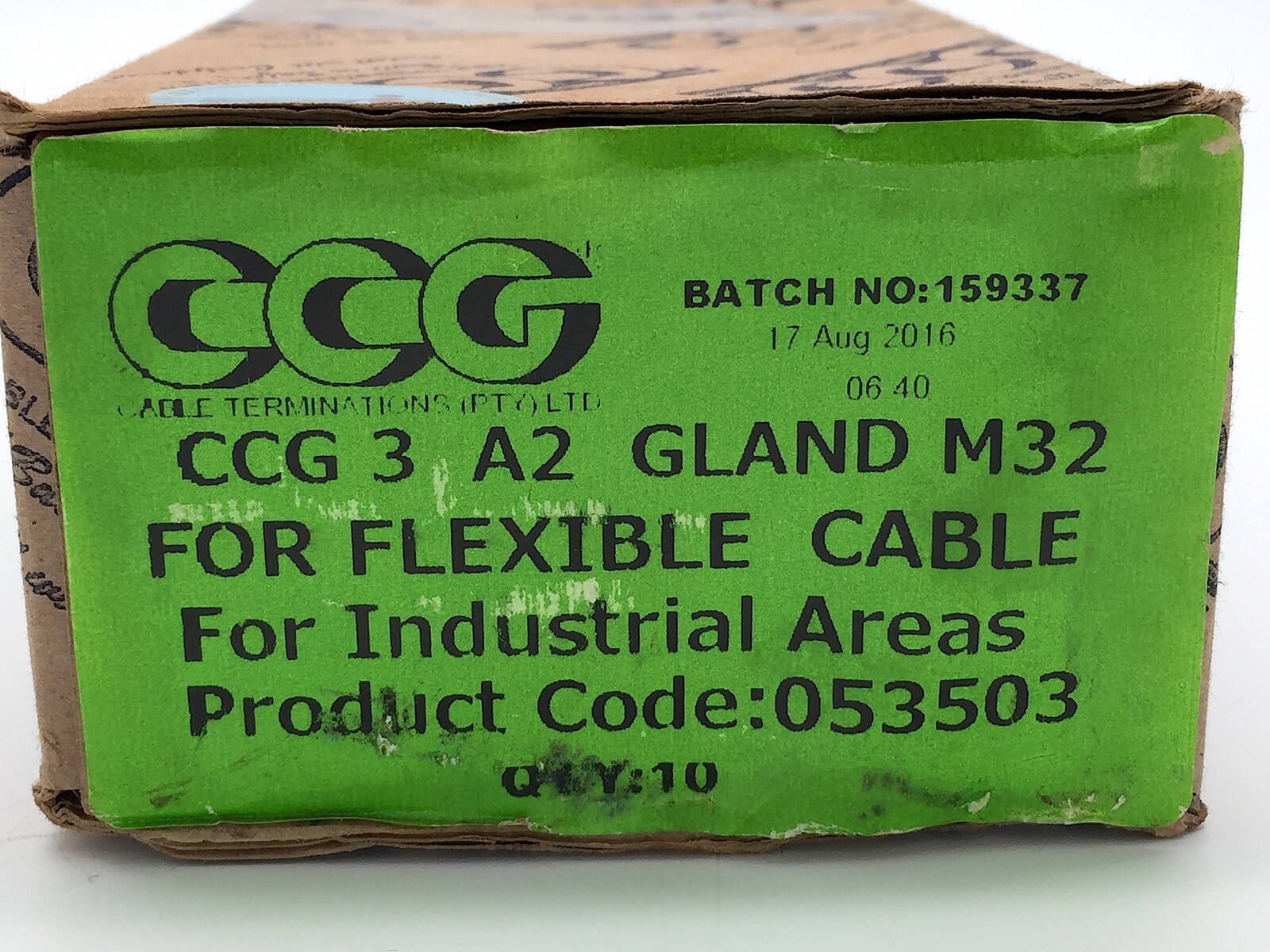 CCG Gland 3 A2 M32 BS Thread 20.0-26.5mm IP68 with Locknut and Seal x10 ...