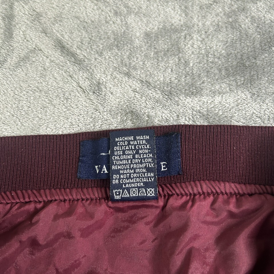 Virginia Tech Hokies Jacket Men Medium Maroon Pullover Windbreaker Warm ...