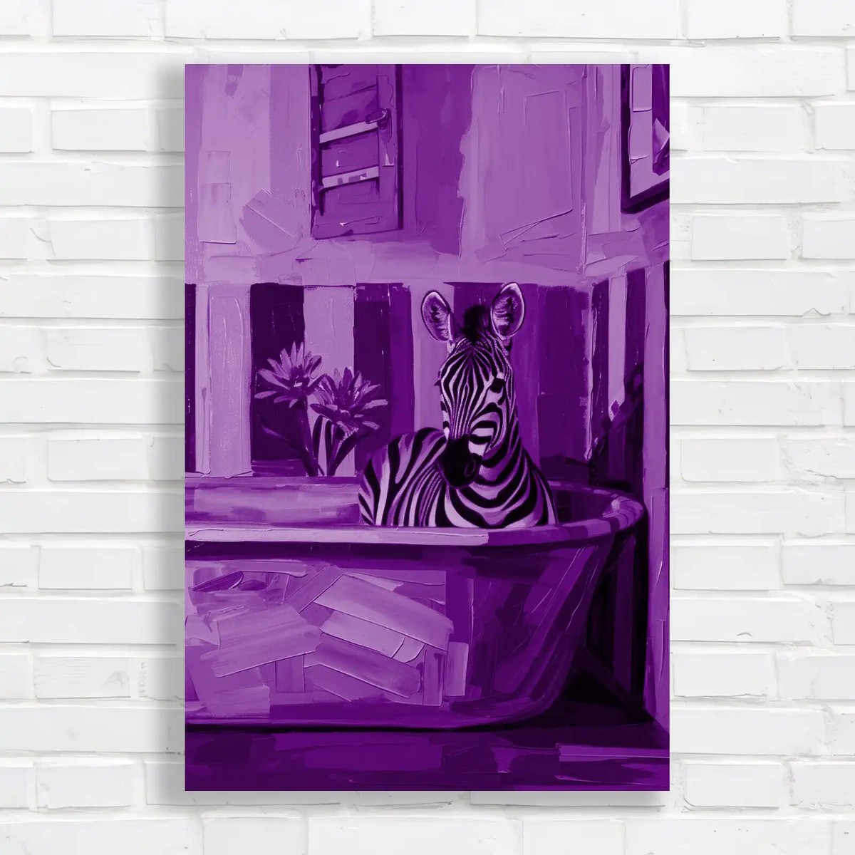 Purple Zebra Wall Designs