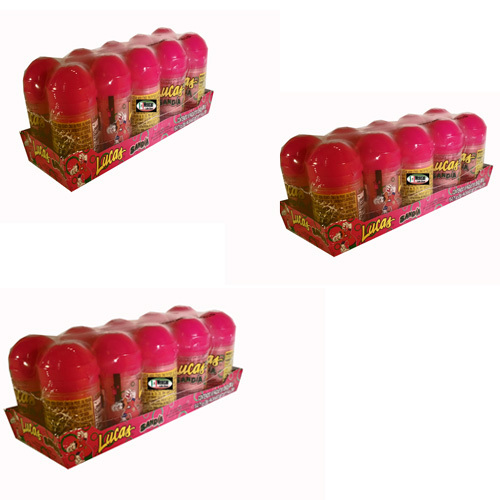 Lucas Baby Sandia (Watermelon) Flavor Sweet Sour Candy 3x10-pcs 7.1oz ...