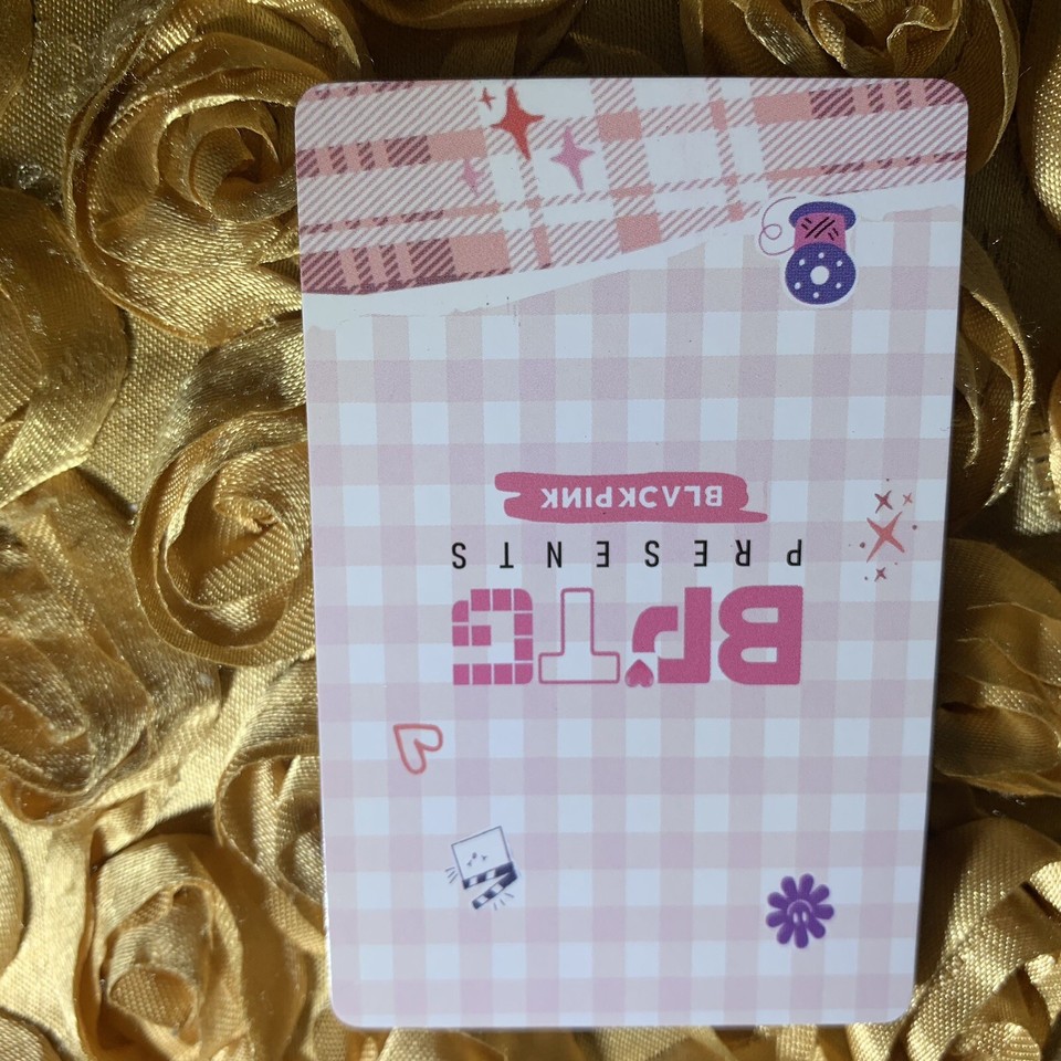 Rose BLACKPINK BPTG PLAID Edition Celeb KPOP Girl Photo Card Ball | eBay