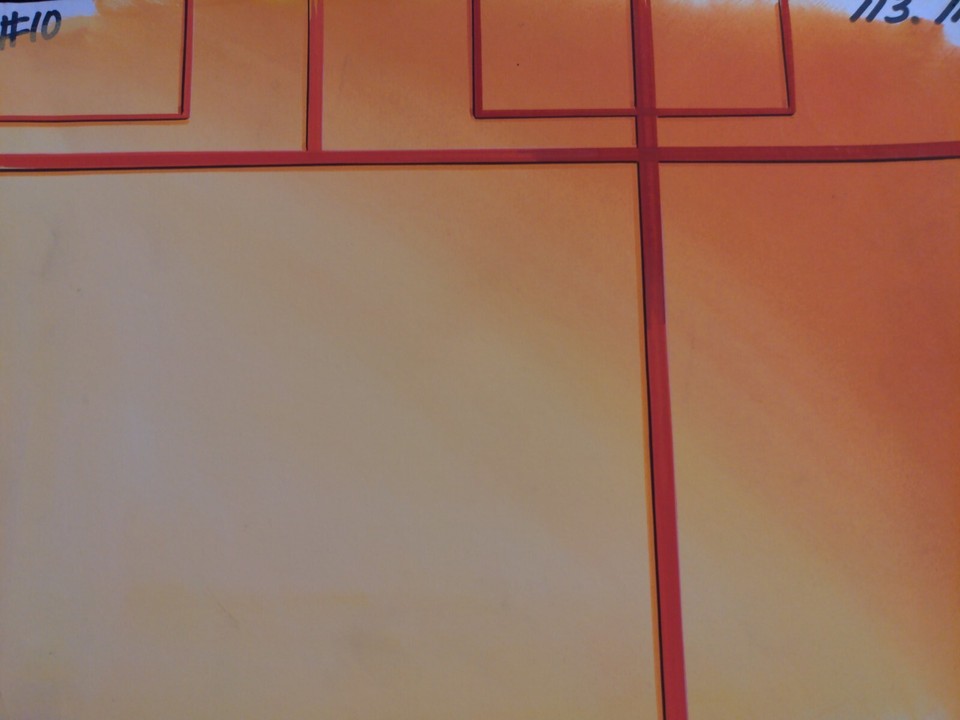 Animation cel BACKGROUND production art cels anime hanna cartoons ...