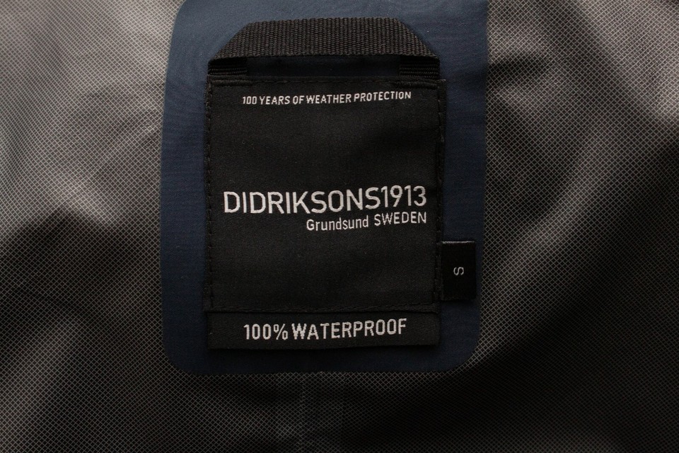 New DIDRIKSONS Tiva Men's Jacket Hooded Storm System 100 % Waterproof S ...