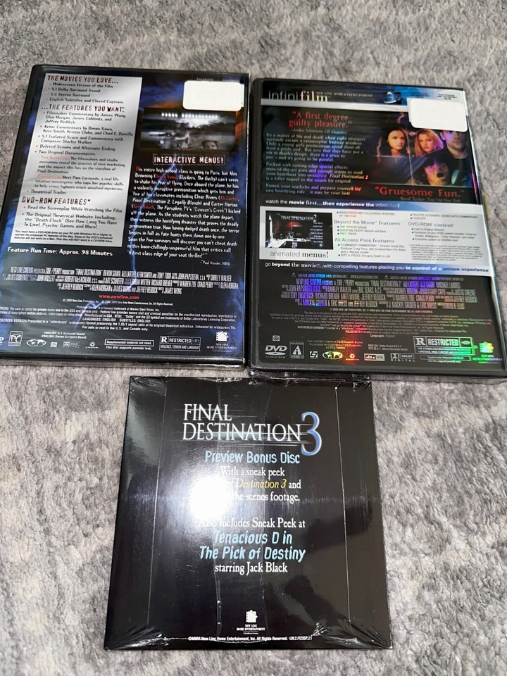 Final Destination & Final Destination 2 DVDs Widescreen / Full Screen ...