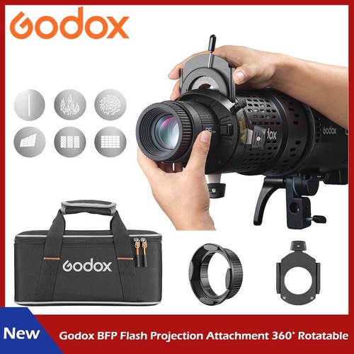 Godox BFP Flash Projection Attachment for Bowens Mount Flash Speedlight ...