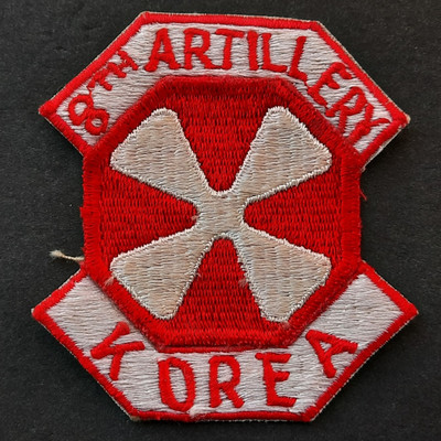 US Army Patch 8th Artillery Korea 8th Army Theater Made Insignia W ...