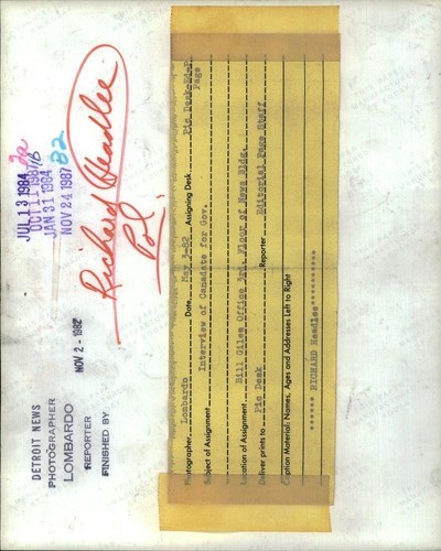 1982 Press Photo Richard Headlee interviewed for Gov. - RRU37837 | eBay