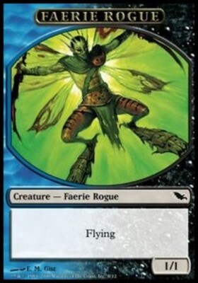 MRM English Faerie Rogue Token (Blue and Black 1/1) MTG magic SHM | eBay