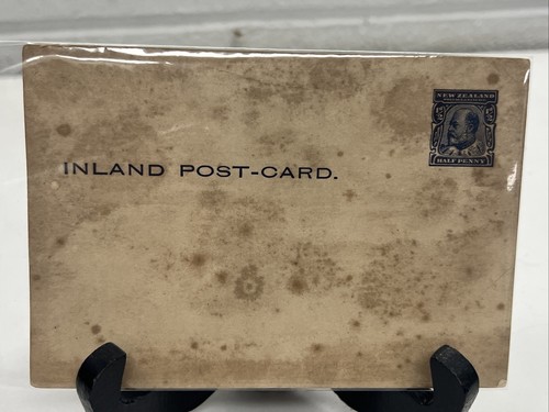 VINTAGE POSTCARD POST CARD INLAND NEW ZEALAND HALF PENNY KING LETTER ...