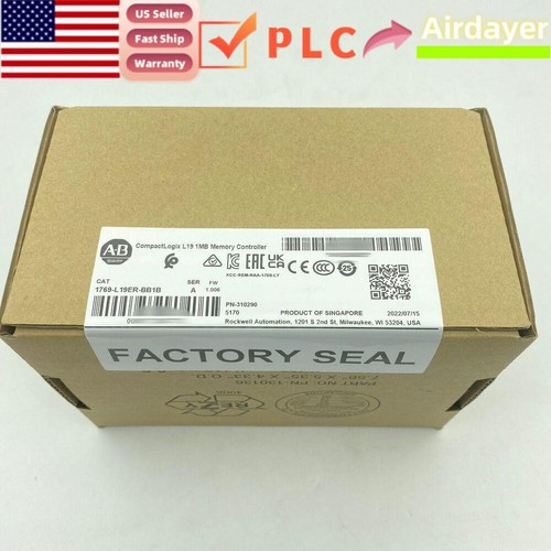 1769-L19ER-BB1B Allen Bradley SER A CompactLogix L19 1MB Controller New ...
