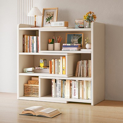 3/4 Tier Expandable Wooden Bookcase Shelving Storage Display Shelves ...