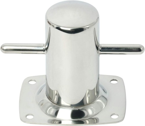 Stainless Steel Boat Cross Bollard Cleat Mooring Bit with 4-3/4" x 6 ...