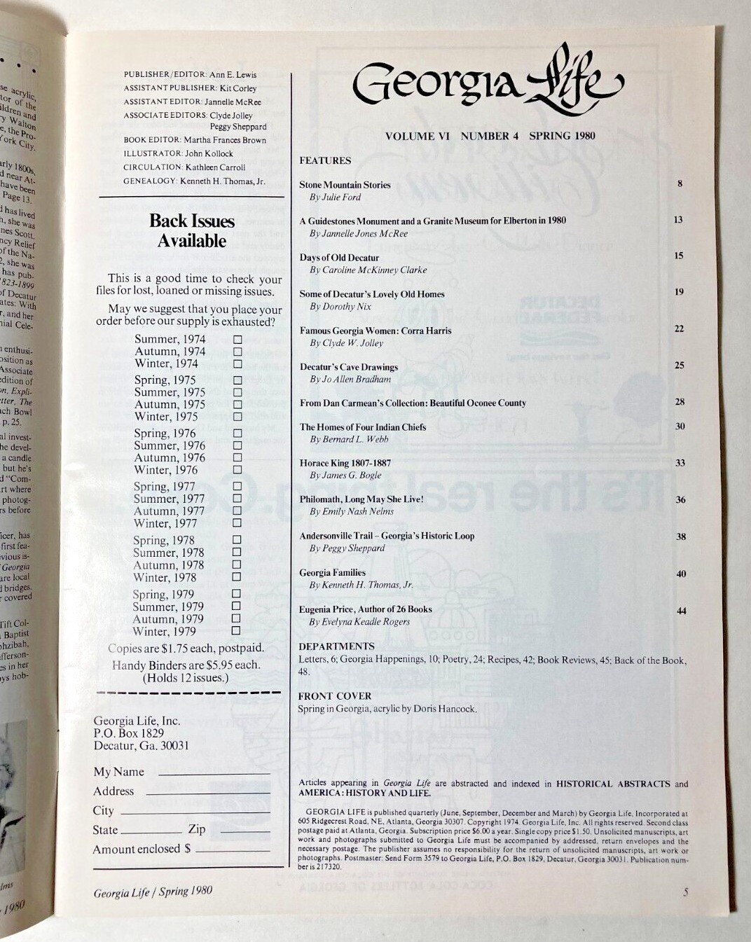 Georgia Life magazine final issue | eBay