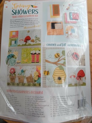 Kimberbell Spring Showers Quilt Embellishment Kit | eBay