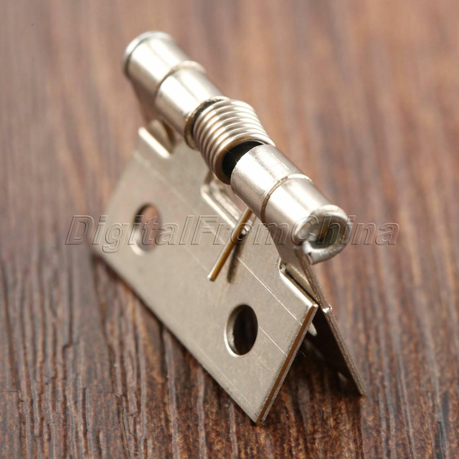 10Pcs Silver Color Mini Spring Hinges Cabinet Drawer Dollhouse Jewelry ...