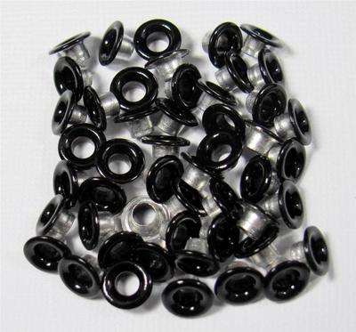 3/16" Large Eyelets BLACK pk of 50 round scrapbooking craft eyelet card ...