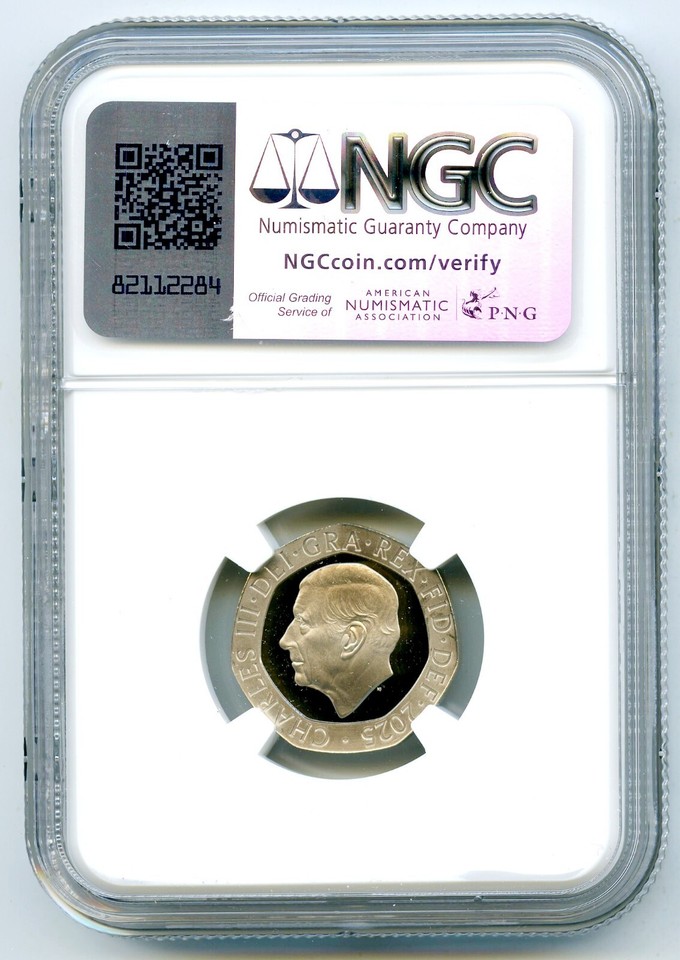 2025 GREAT BRITAIN 20P PROOF NGC PF69 UCAM PUFFIN 20 PENCE FIRST ...