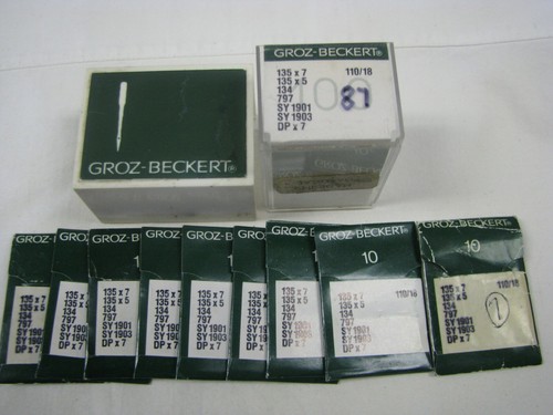 87 Groz-Beckert 135x7 135x5 134 797 SY1901-1903 DPx7 110/18 Sewing Mach ...