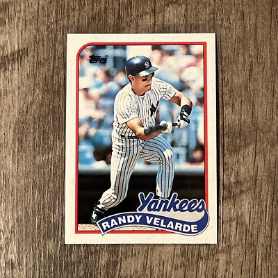 1989 Topps New York Yankees Baseball Card #584 Randy Velarde | eBay