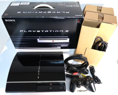 Sony PlayStation 3 PS3 CECHA00 60GB First Black Model Console GAME ...
