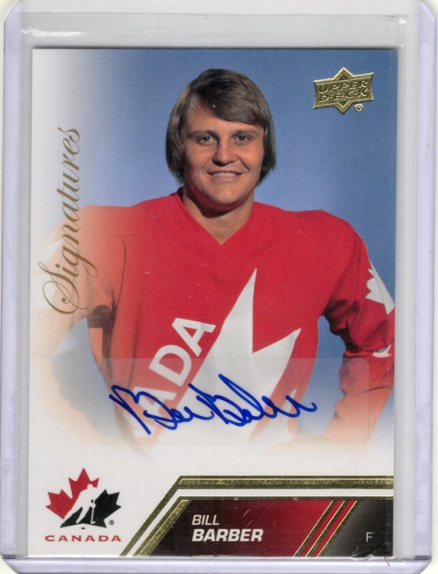 2013 UD TEAM CANADA SIGNATURES AUTO BILL BARBER | eBay UK
