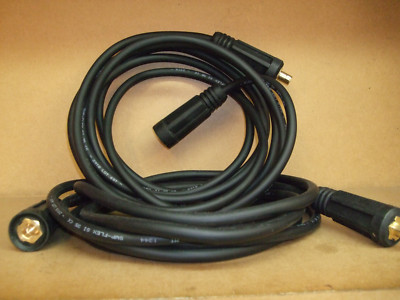 Heavy Duty Manual Metal Arc Welding Lead extensions x 10 metre set ...