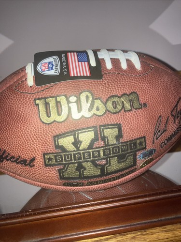 Steelers Jerome Bettis Signed Wilson NFL Super Bowl XL 40 Official Game ...