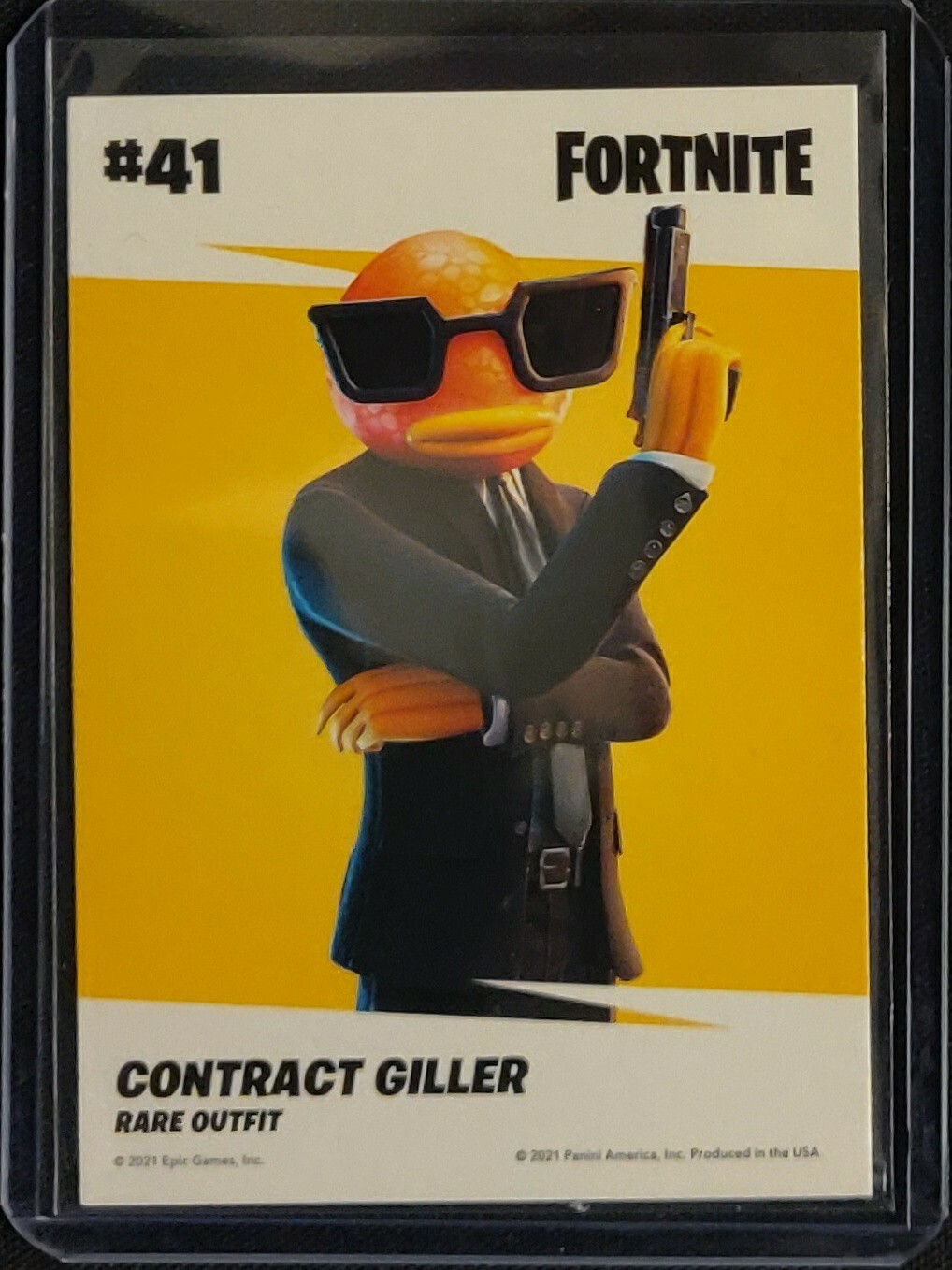 2021 Panini Fortnite Series 3 Contract Giller Rare Outfit #41 Holo ...