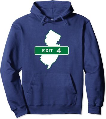 New Jersey NJ GSP Garden State Parkway Exit Sign 4 Unisex Hooded ...