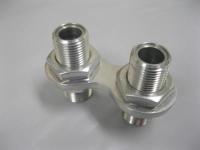 Aluminum 2 Port Heater Firewall Bulkhead Fitting Street Rod #10 ...