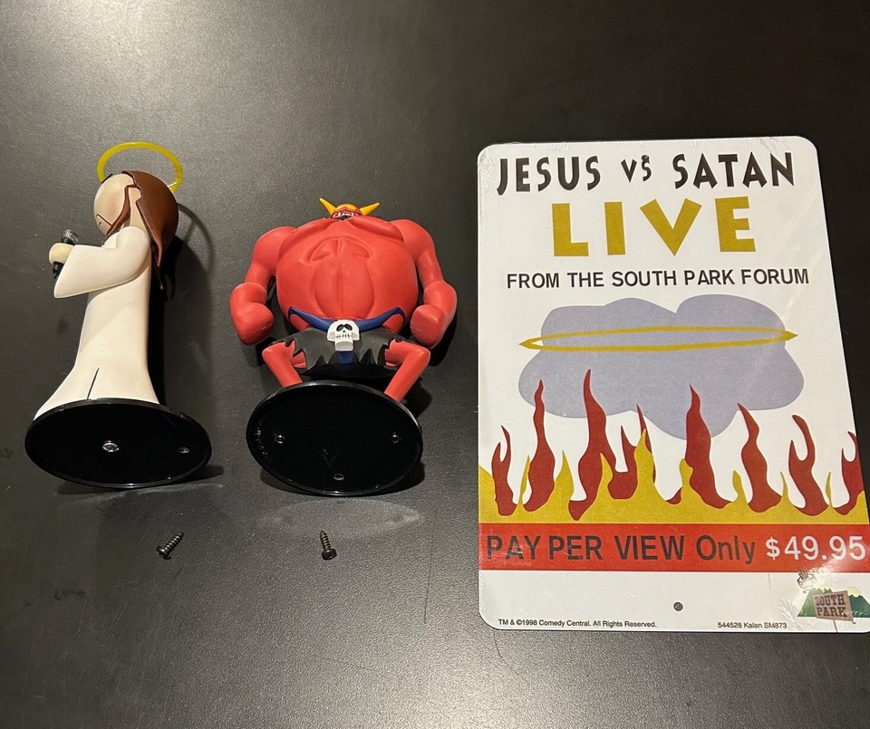 South Park Pinball Machine Jesus vs. Satan Topper | eBay