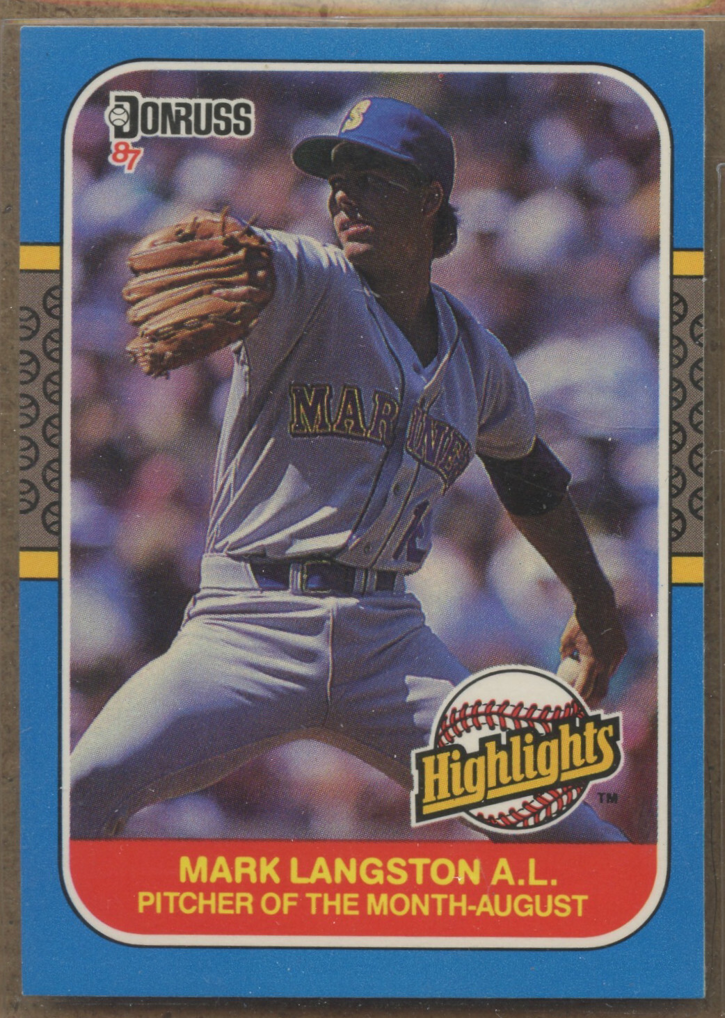 1987 Donruss Highlights #34 Mark Langston Seattle Mariners | eBay
