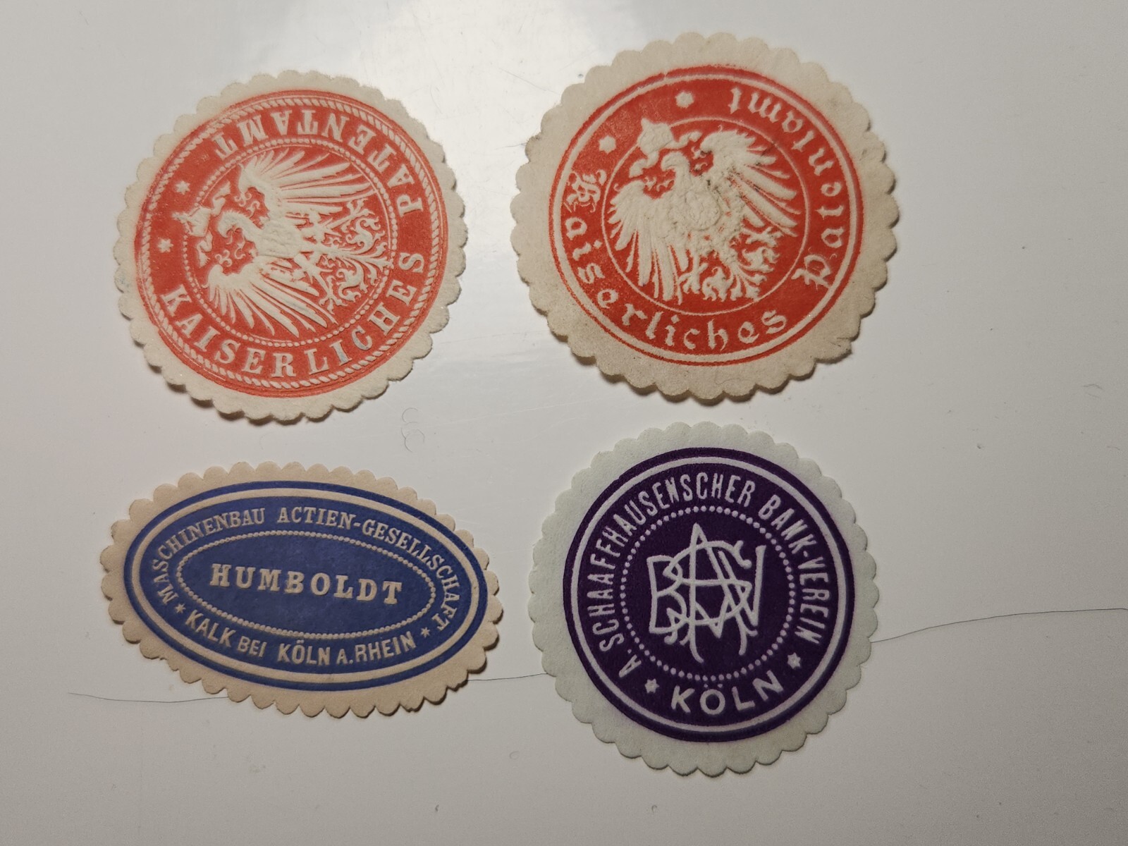 (Y76) Lot of 4 Different 1890s-era German Embassy Official Label ...