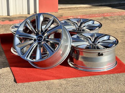 20" INFINITI Red Sport Q60 Q50 Factory OEM Rims Wheels Super Chrome ...