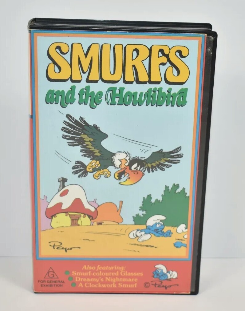 Smurfs and The Holibird VHS Peyo Hanna Barbera 1981 Animated Cartoon ...