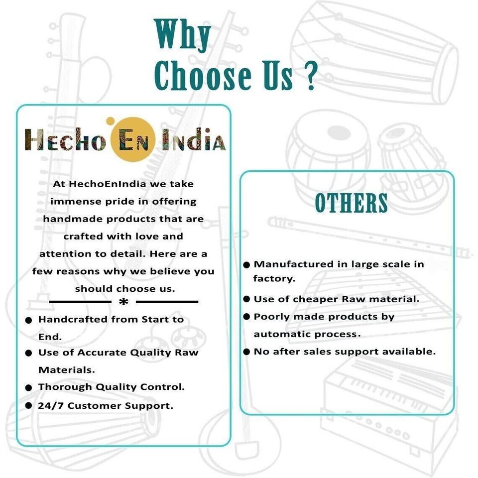 Musical String Instrument Full Rich Drone Sound 2 InOne Swarmandal Cum ...