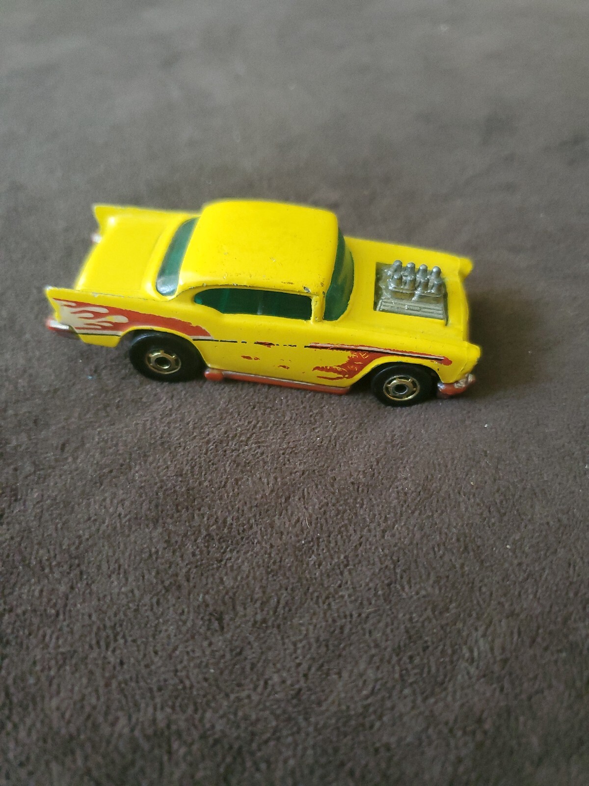 Hot Wheels 1976 Diecast - 57 Chevy Yellow Mattel | eBay