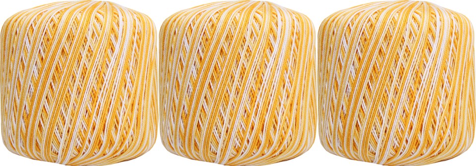 Threadart 100% Pure Cotton Multicolor Crochet Thread Sets - 7 Colors ...